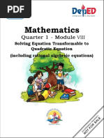 Math9 - q1 - Mod2 - Solving Quadratic Inequality - v3-1 | PDF ...