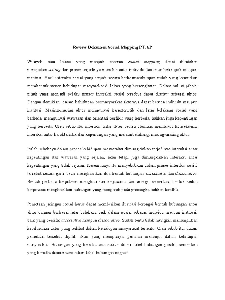 Review Update Sosmap | PDF