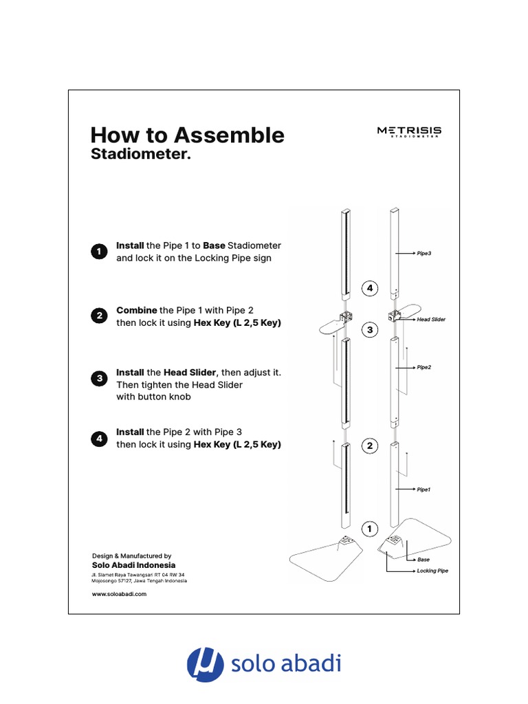 Instruction of Installation and How To Use Stadiometer | PDF ...