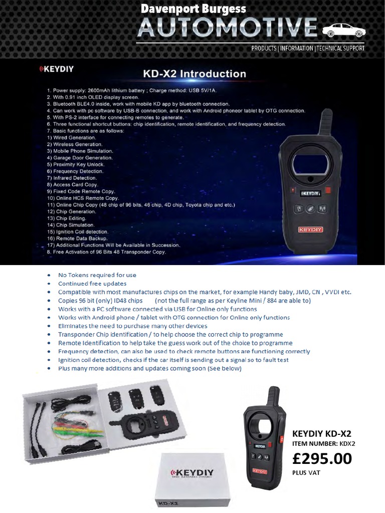 KDX2 Manual | PDF | Motor Vehicle | Automotive Industry