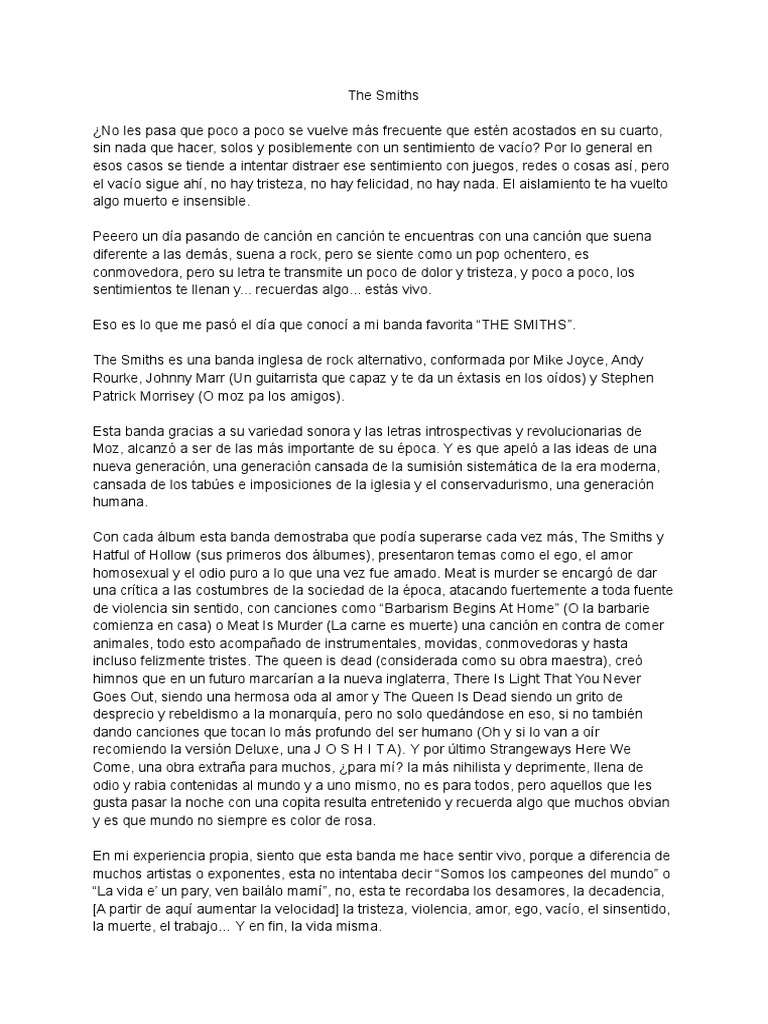 The Smiths | PDF | The Smiths