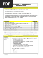 Questionnaire On Toothpaste | PDF