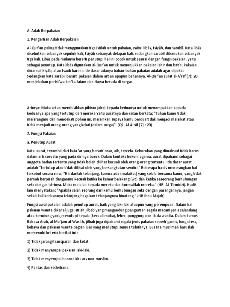 Materi Bab 4 Adab | PDF