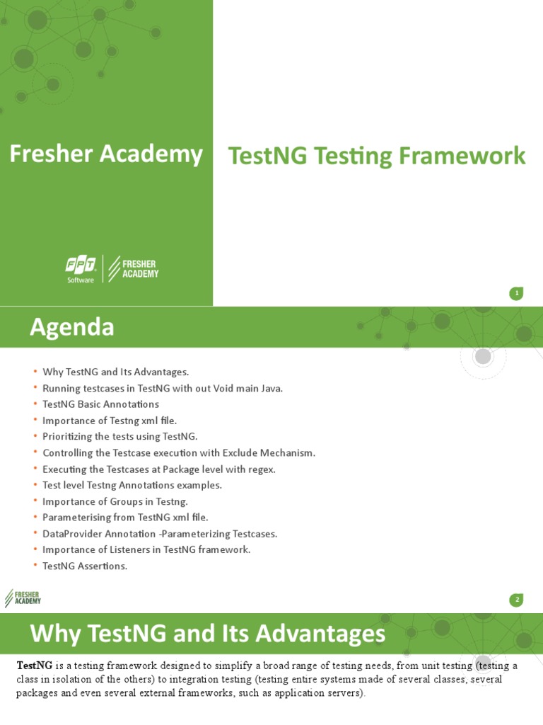 TestNG Framework Overview and Benefits | PDF | Software Testing ...