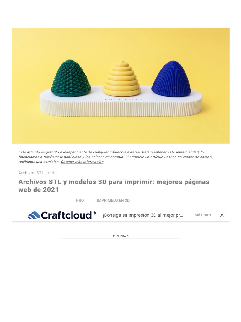 Archivos STL y Modelos 3D para Imprimir - Mejores Páginas Web de 2021 ...