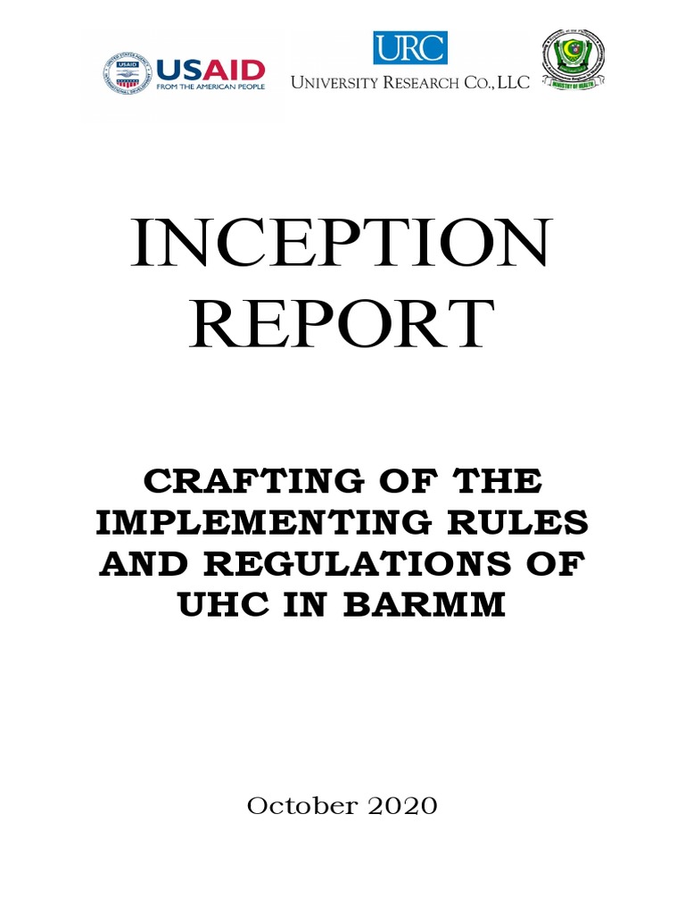 Usaid Inception Report Updated | PDF | Policy | Government