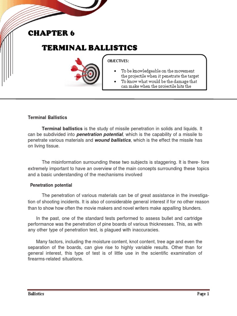 Understanding Terminal Ballistics | PDF | Bullet | Collision