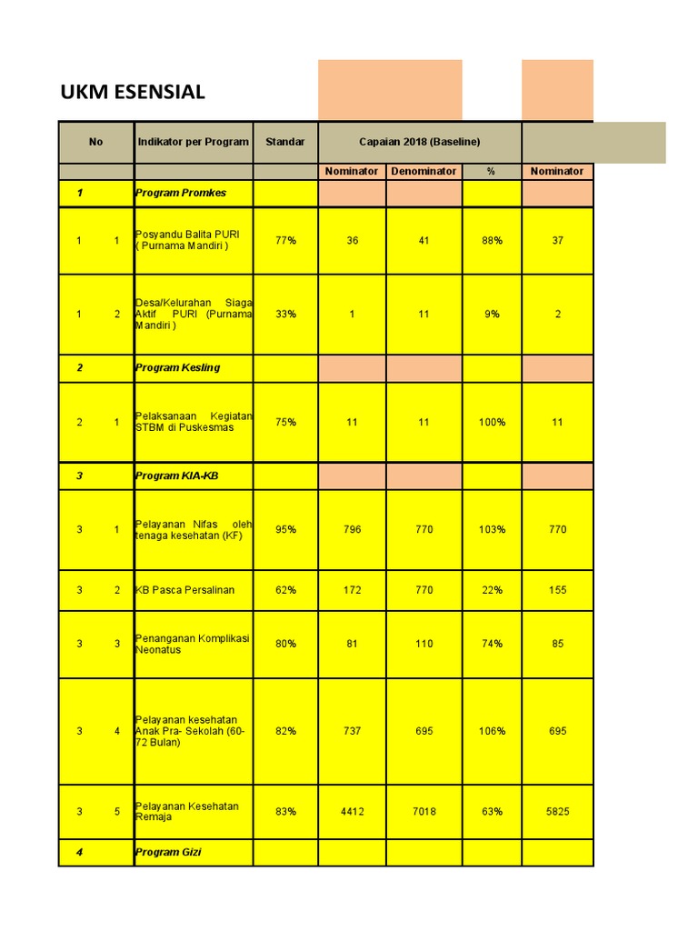 Perhitungan Target SPM | PDF