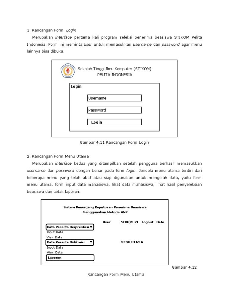 Contoh Rancangan Input Dan Output | PDF