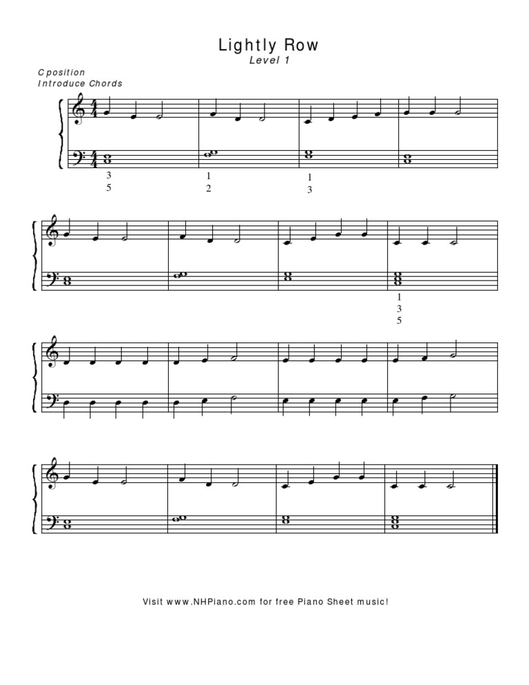 Piano Lightly Row | PDF