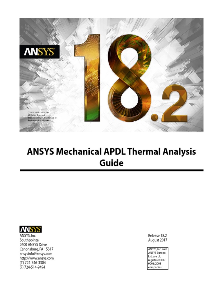 ANSYS Mechanical APDL Thermal Analysis Guide 18.2 | PDF | Heat Transfer | Heat