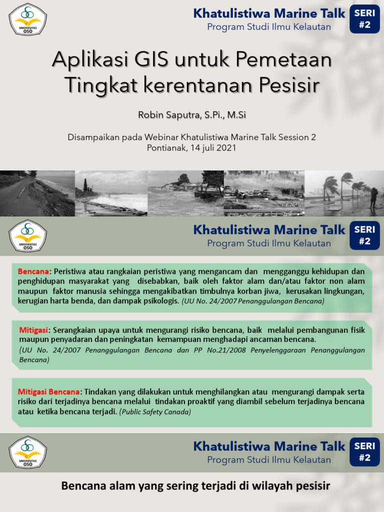 Aplikasi GIS Untuk Pemetaan Tingkat Kerentanan Pesisir Terhadap Tsunami ... Aplikasi GIS Untuk Pemetaan Tingkat Kerentanan Pesisir Terhadap Tsunami ...