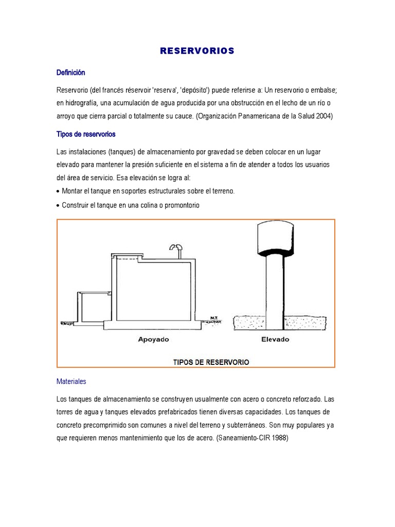5 Reservorio | PDF | Reservorio | Agua