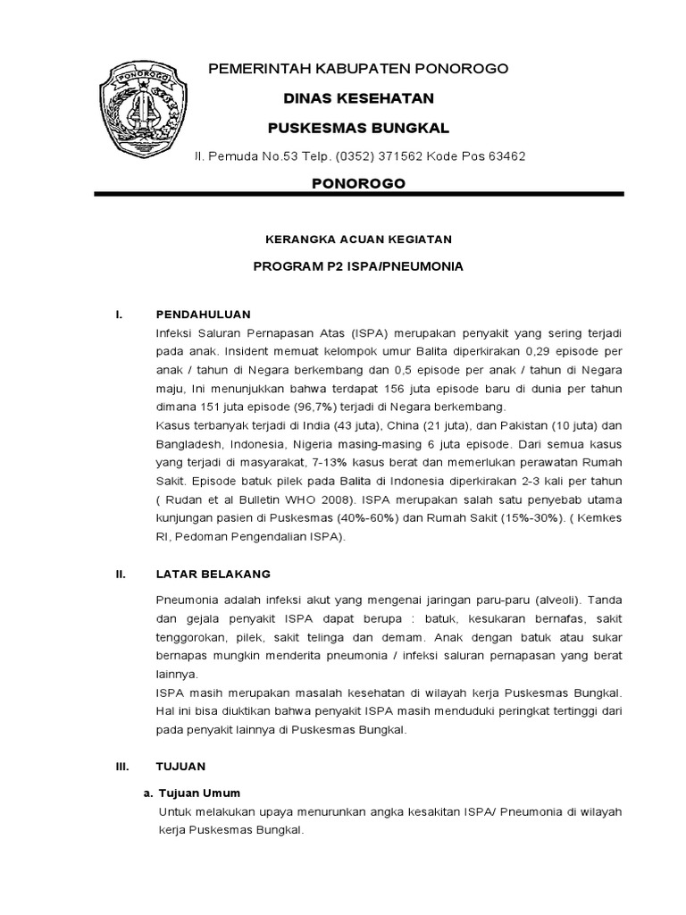 Program P2 ISPA/Pneumonia | PDF | Pengembangan Diri | Sains & Matematika