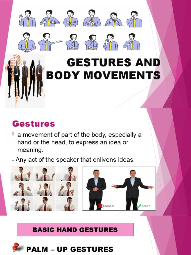 Gestures and Body Movements | PDF | Gesture | Hand