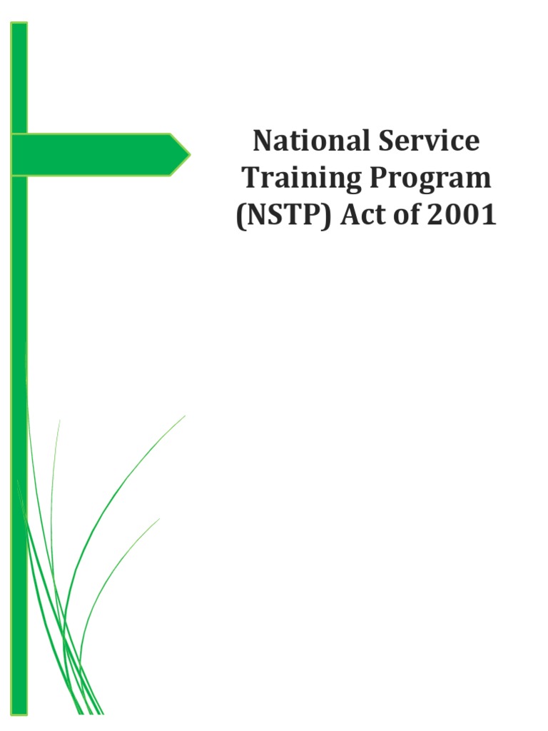 NSTP Act of 2001 Overview and Components | PDF | Reserve Officers ...