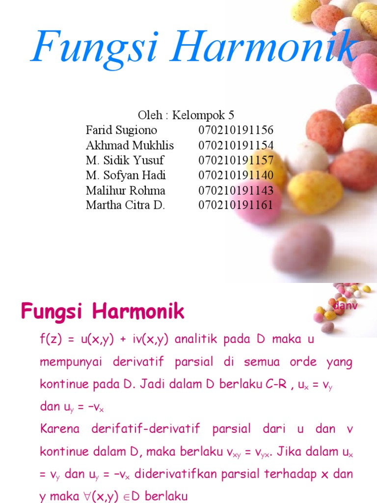 Fungsi Harmonik | PDF