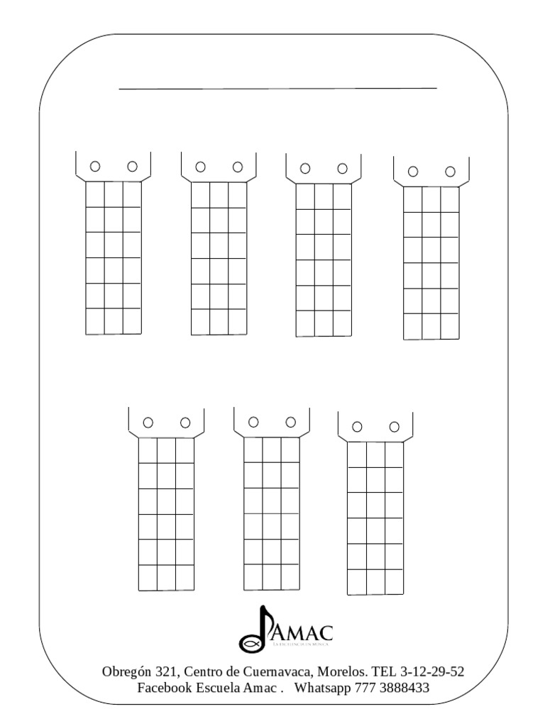 Diagramas Ukulele | PDF