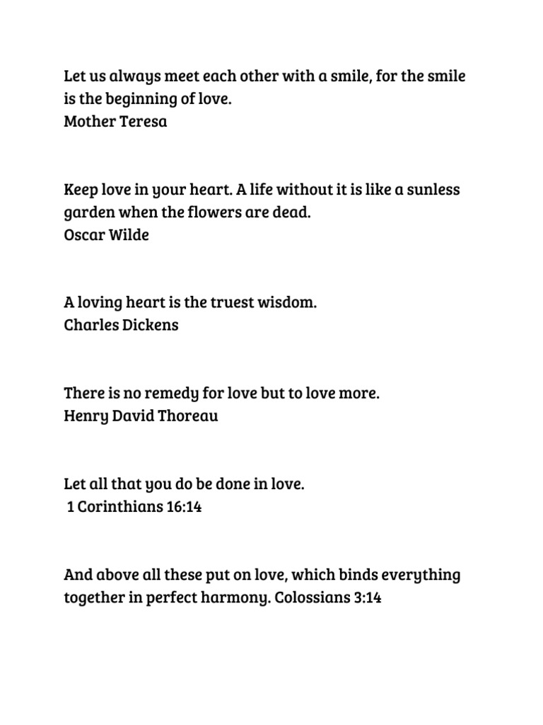 Love Quotes | PDF