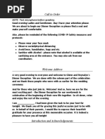 Emcee Script Revised 1 | PDF | Wedding | Social Conventions