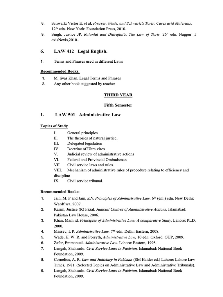 Outline of 5th Semesters Law | PDF | Administrative Law | Logic