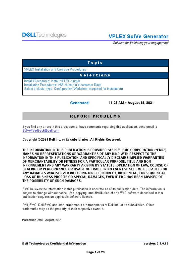 VPLEX - VPLEX Installation and Upgrade Procedures-Install Procedures ...