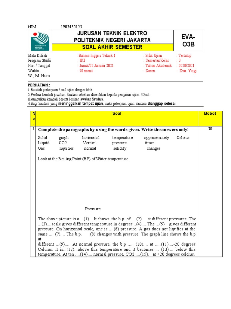 Technical English Exam Questions | PDF | Nature | Thermodynamic Properties