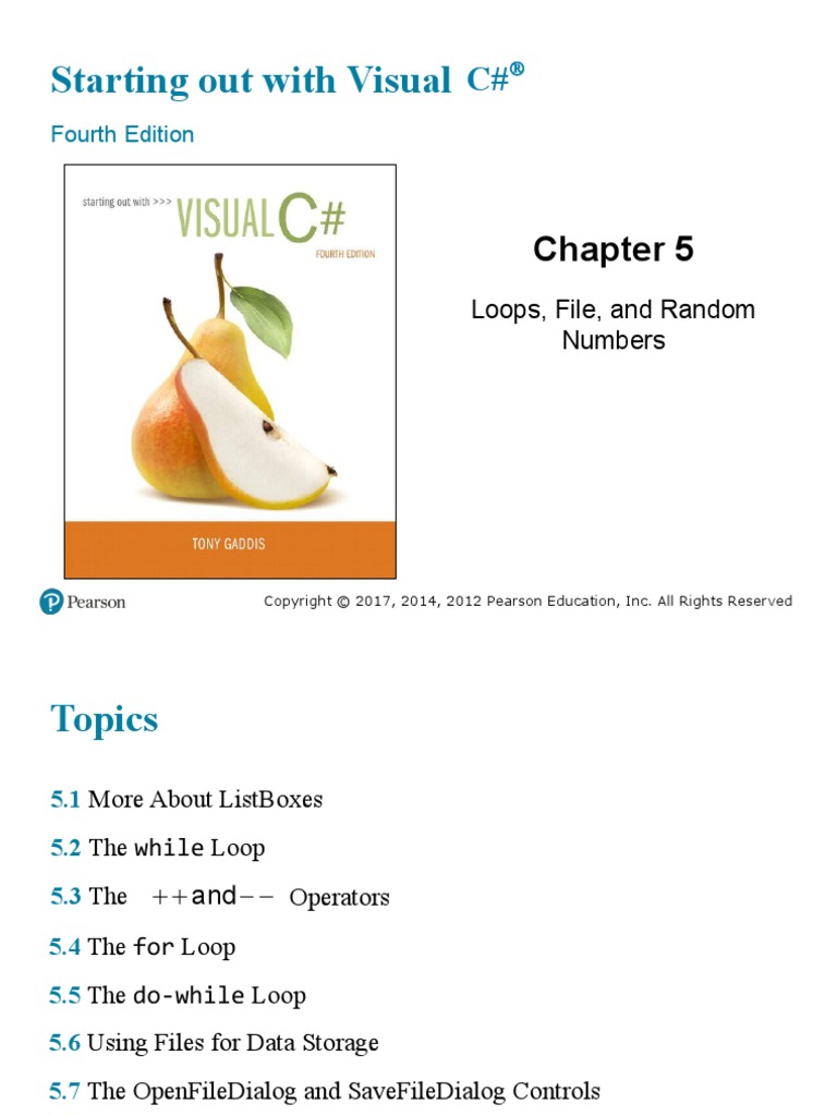 Starting Out With Visual: Fourth Edition | PDF | Control Flow | Boolean Data Type