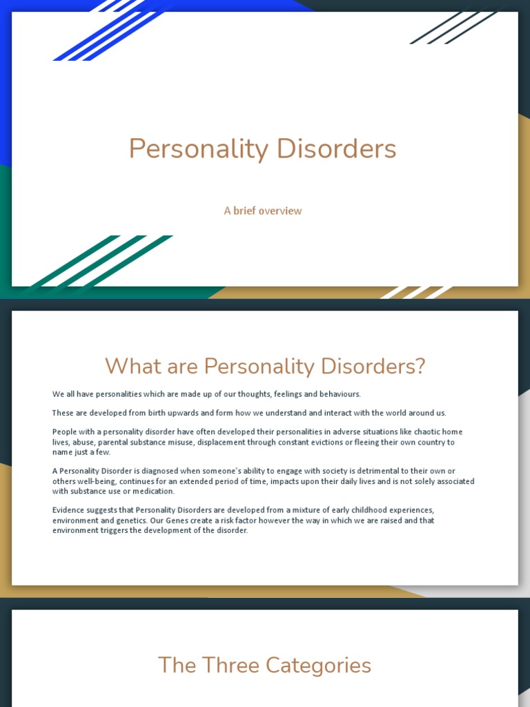 Personality Disorder Presentation | PDF | Personality Disorder | Mental ...