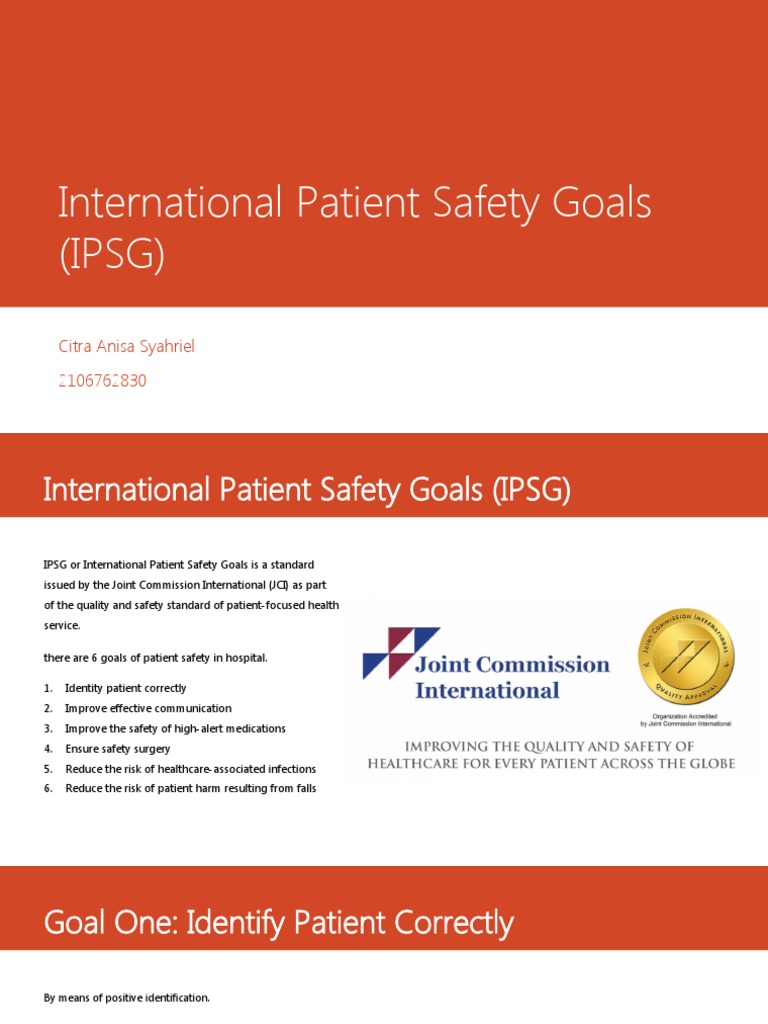 Script and PPT IPSG | PDF | Patient Safety | Surgery