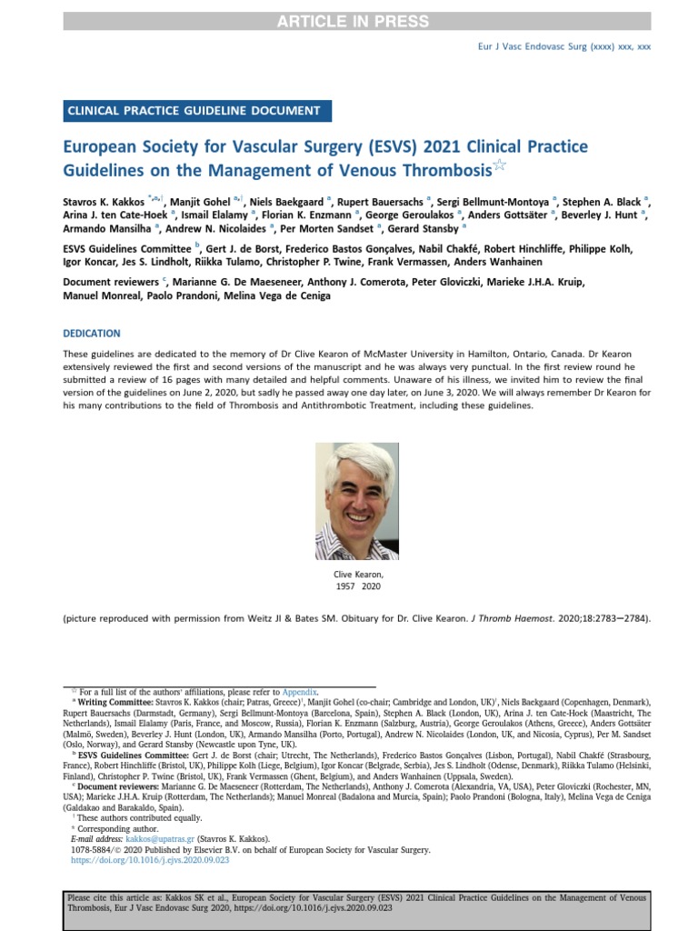 VT Guidelines PDF | PDF | Thrombosis | Vein