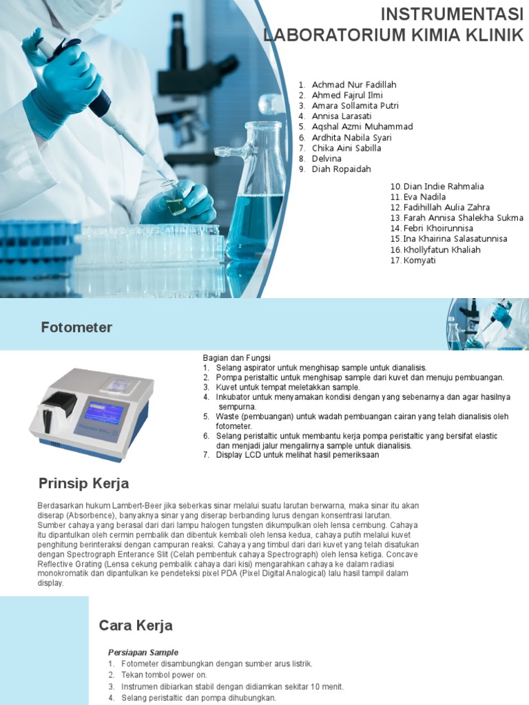TLM 2A - 01 - Instrumentasi Laboratorium Kimia | PDF