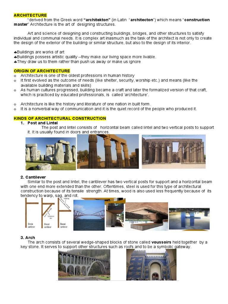 Architecture Master" Architecture Is The Art of Designing Structures ...