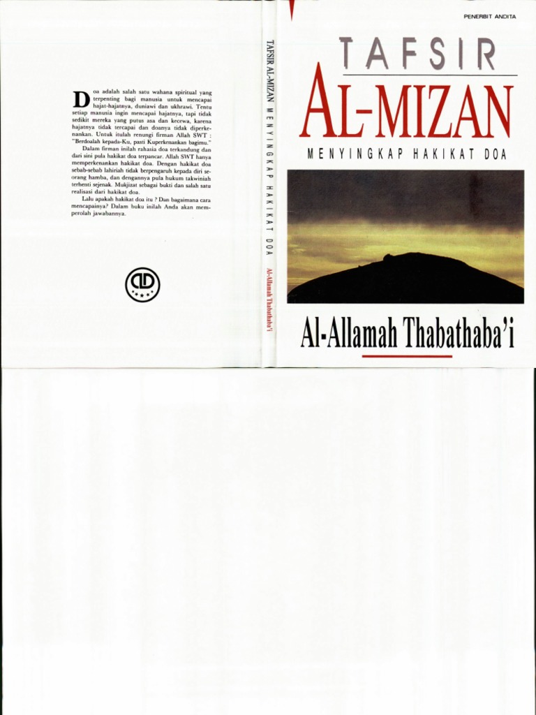 Tafsir Al-Mizan Menyingkap Hakikat Do'a (PDFDrive) | PDF Tafsir Al-Mizan Menyingkap Hakikat Do'a (PDFDrive) | PDF