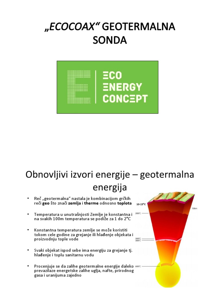 ECOCOAX Geotermalna Sonda | PDF