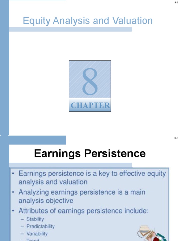 Chapter 8 - Earning Based Equity Valuation | PDF
