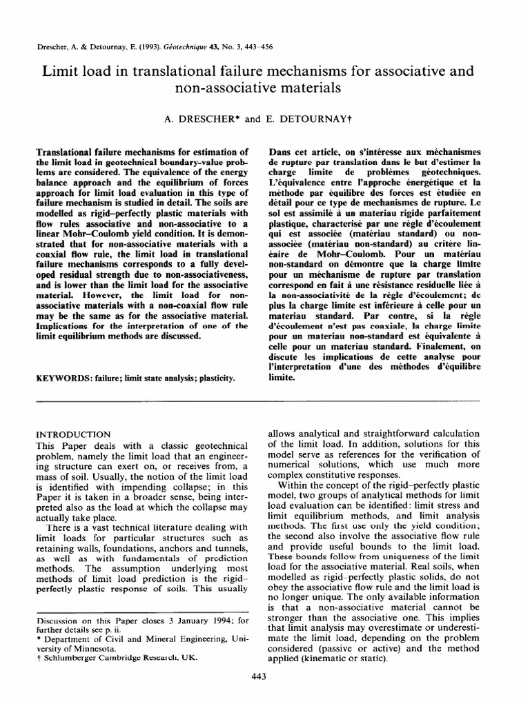 Limit Load Analysis for Associative and Non-Associative Soil Models ...