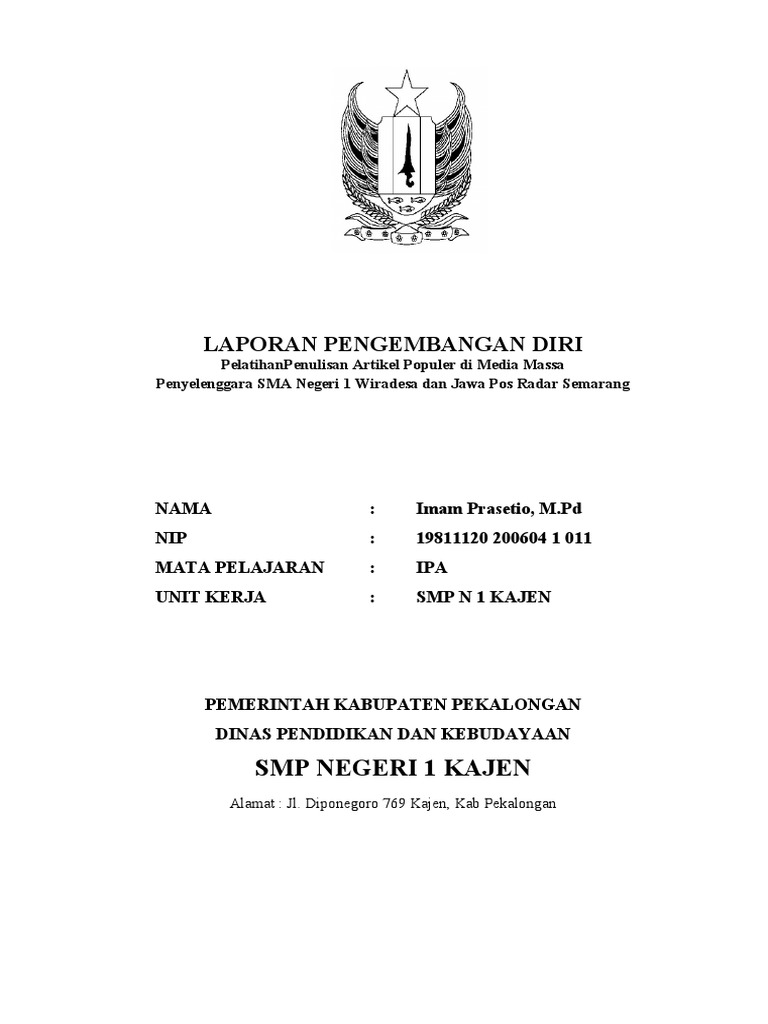 Lap PD Pelatihan Artikel Populer | PDF