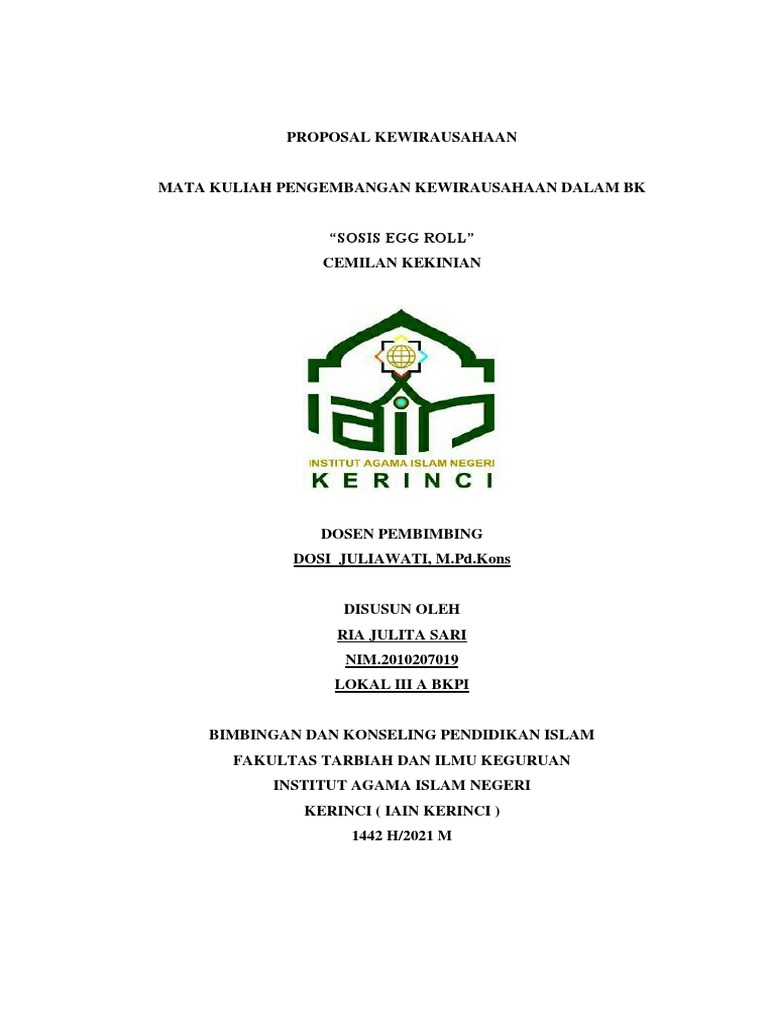 Proposal Ria Julita Sari | PDF