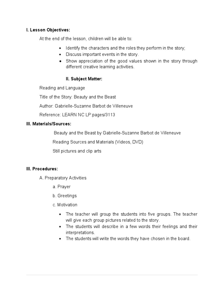 Directed Reading Thinking Approach Lesson Plan - Docx Daryl | PDF