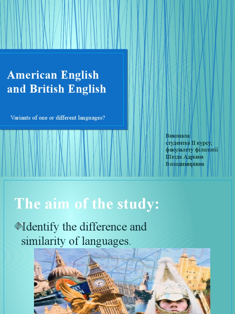 British and American English | PDF | English Language | Word