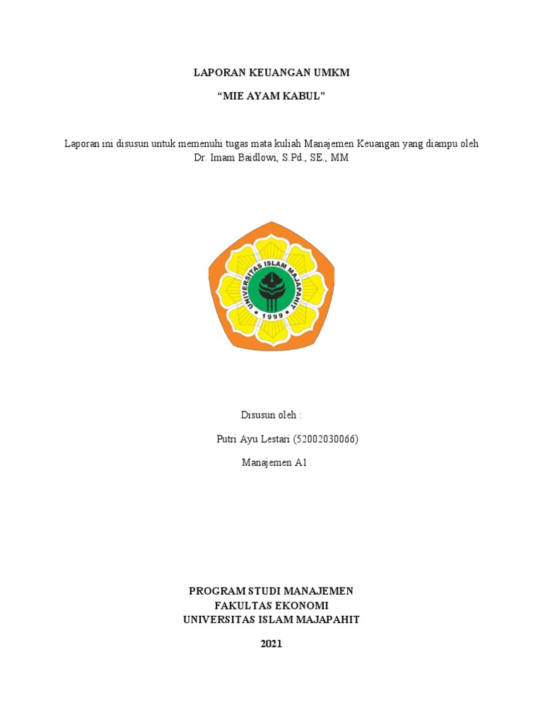 Umkm Putri Ayu Lestari | PDF
