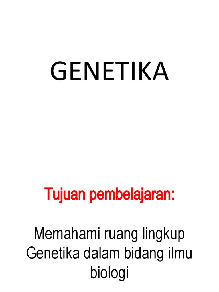 Sejarah Genetika | PDF