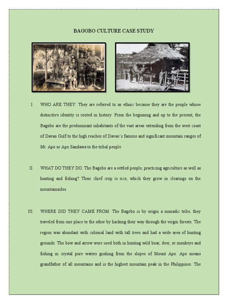 Bagobo Culture Case Study | PDF | God