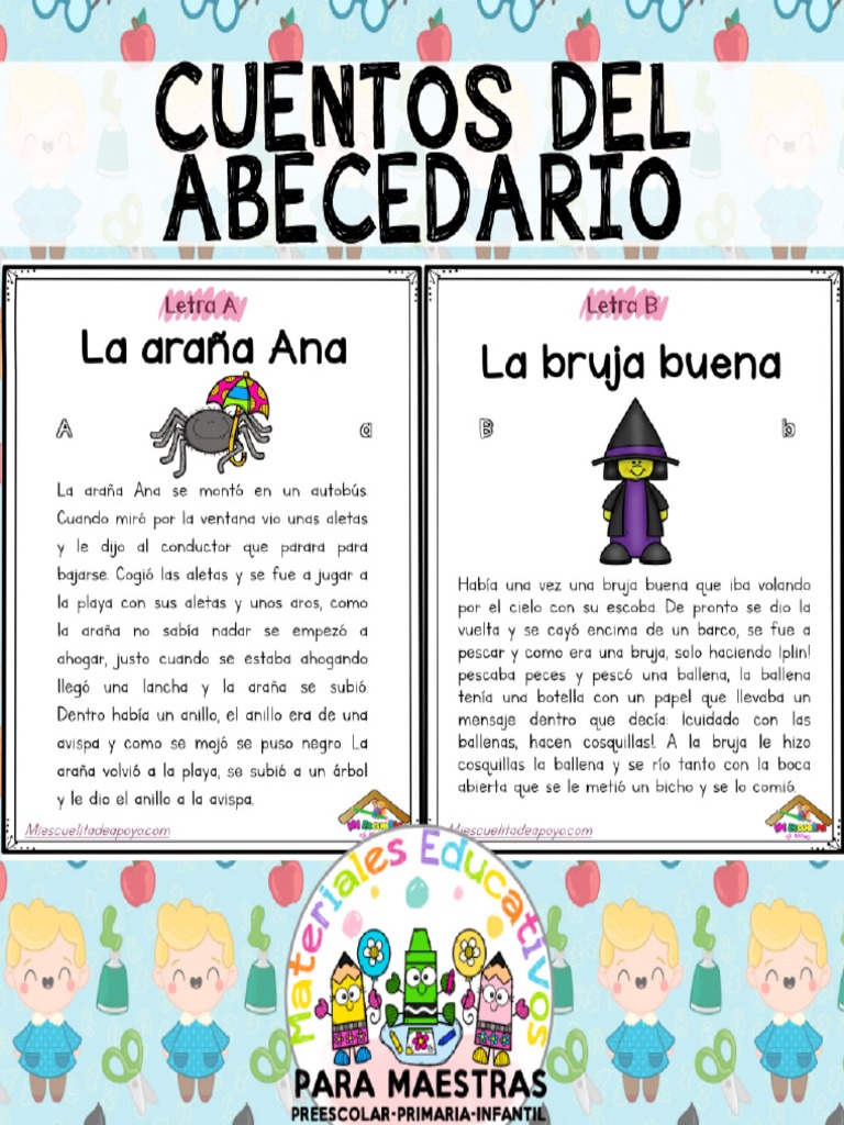 Cuentos Infantiles Con Las Letras Del Abecedario Por Materiales ...