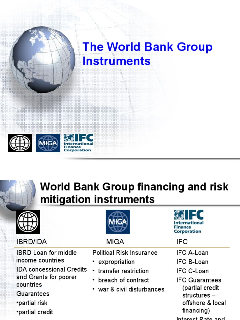 The World Bank Group Instruments | PDF | World Bank | International ...