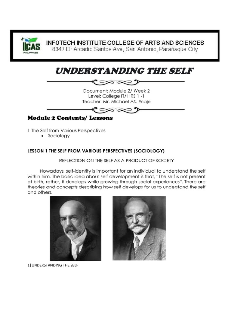 Understanding The Self Module 2 | PDF Understanding The Self Module 2 | PDF