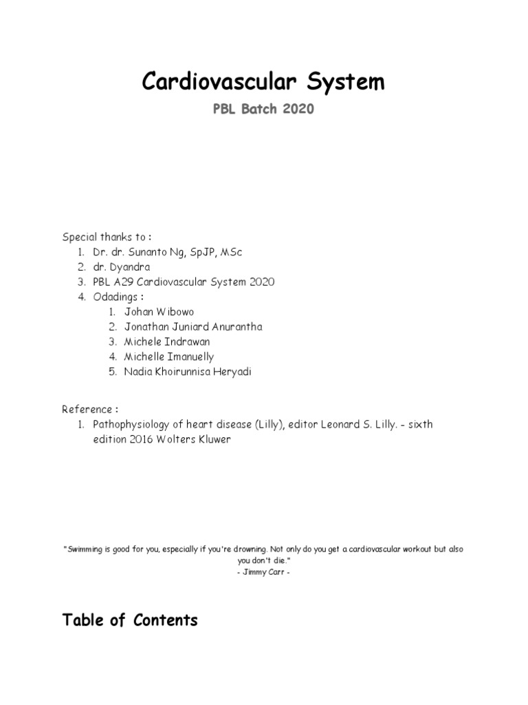 Cardiovascular System: PBL Batch 2020 | PDF | Atrium (Heart) | Heart Valve