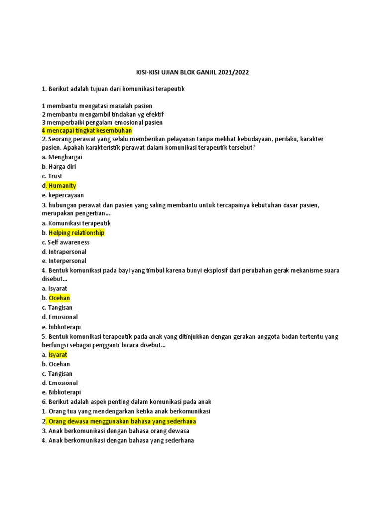 Kisi Kisi KDK 2 | PDF