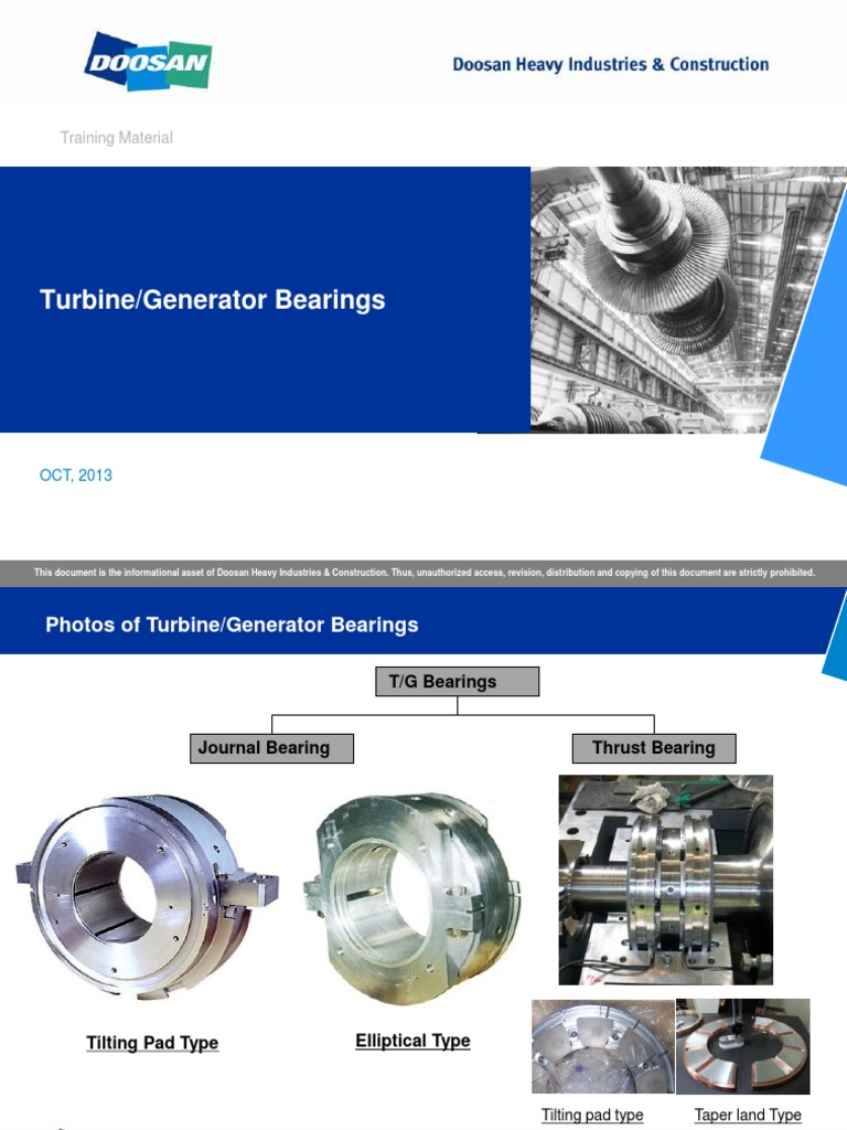 Training - Manual - TBN Bearing | PDF | Bearing (Mechanical) | Turbine